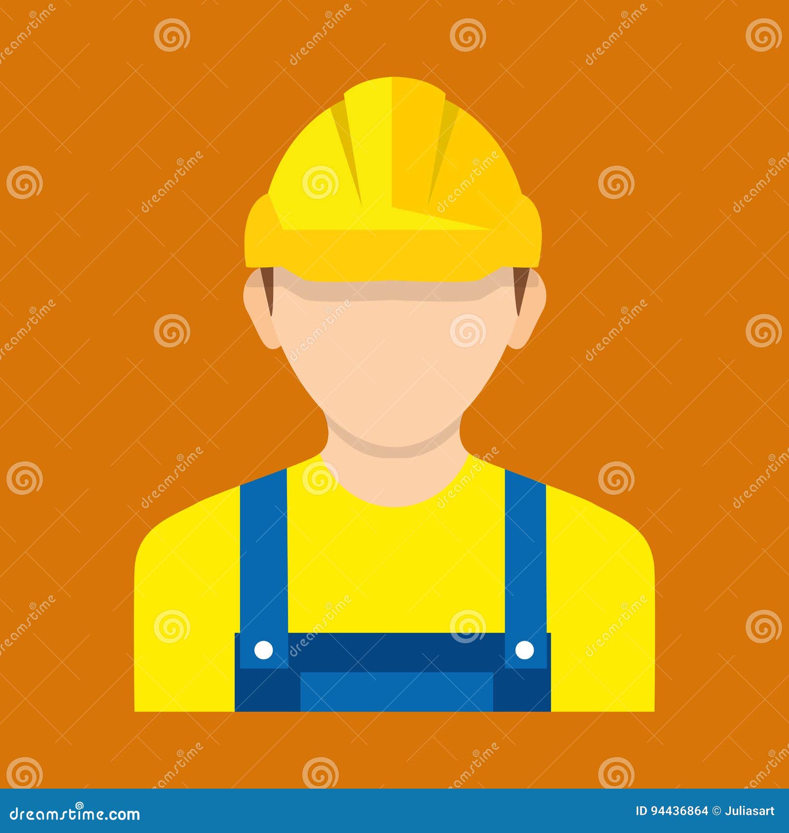 Builder Man Icon Engeneer Occupation Contractor Cartoon Vector ...