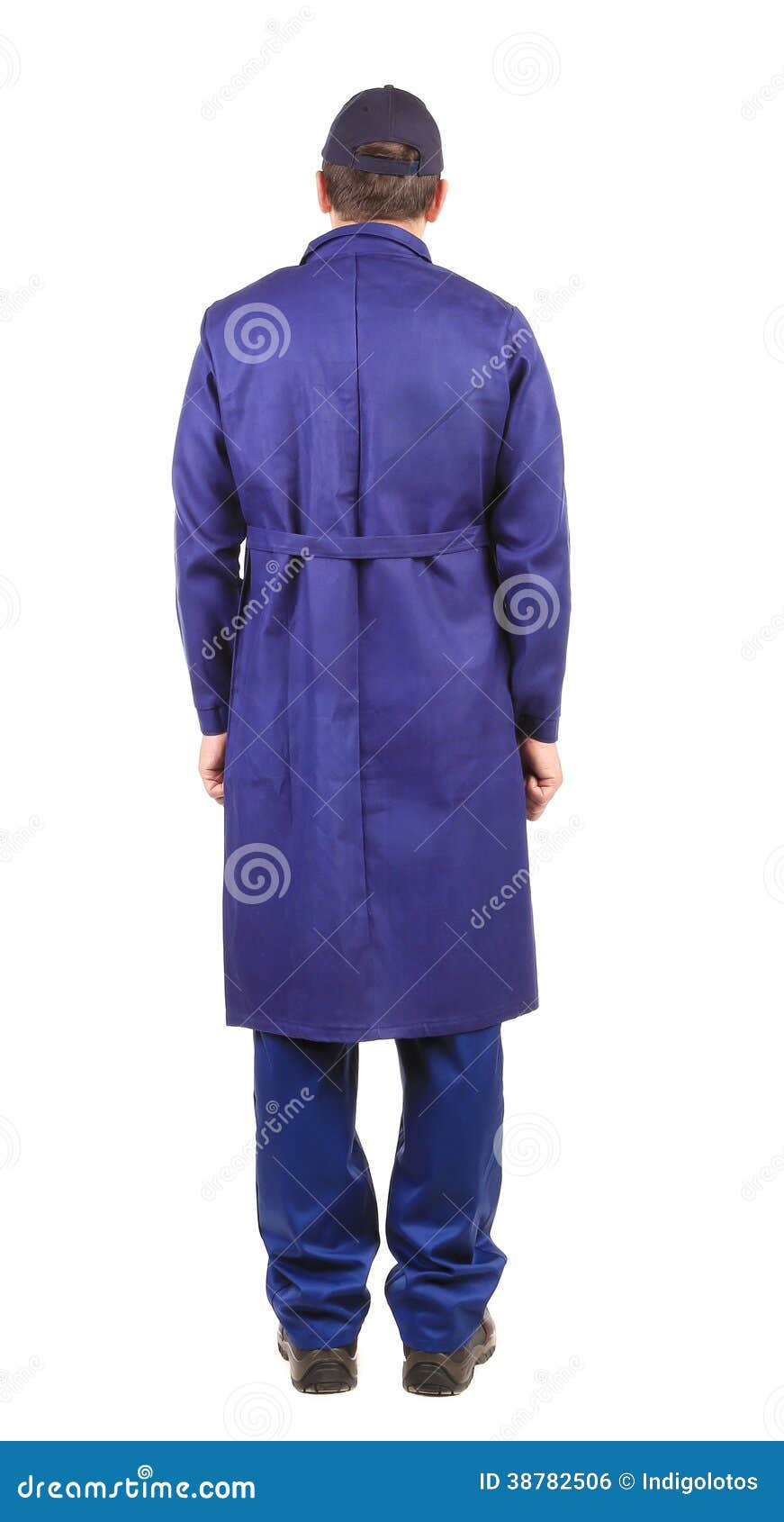 Worker wearing long robe. stock photo. Image of background - 38782506