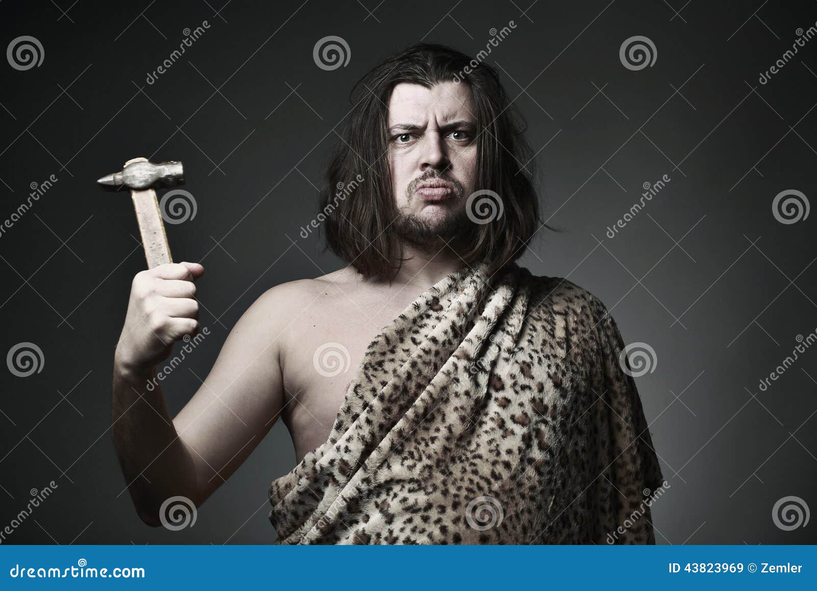 Worker stock image. Image of caveman, prehistory, dork - 43823969