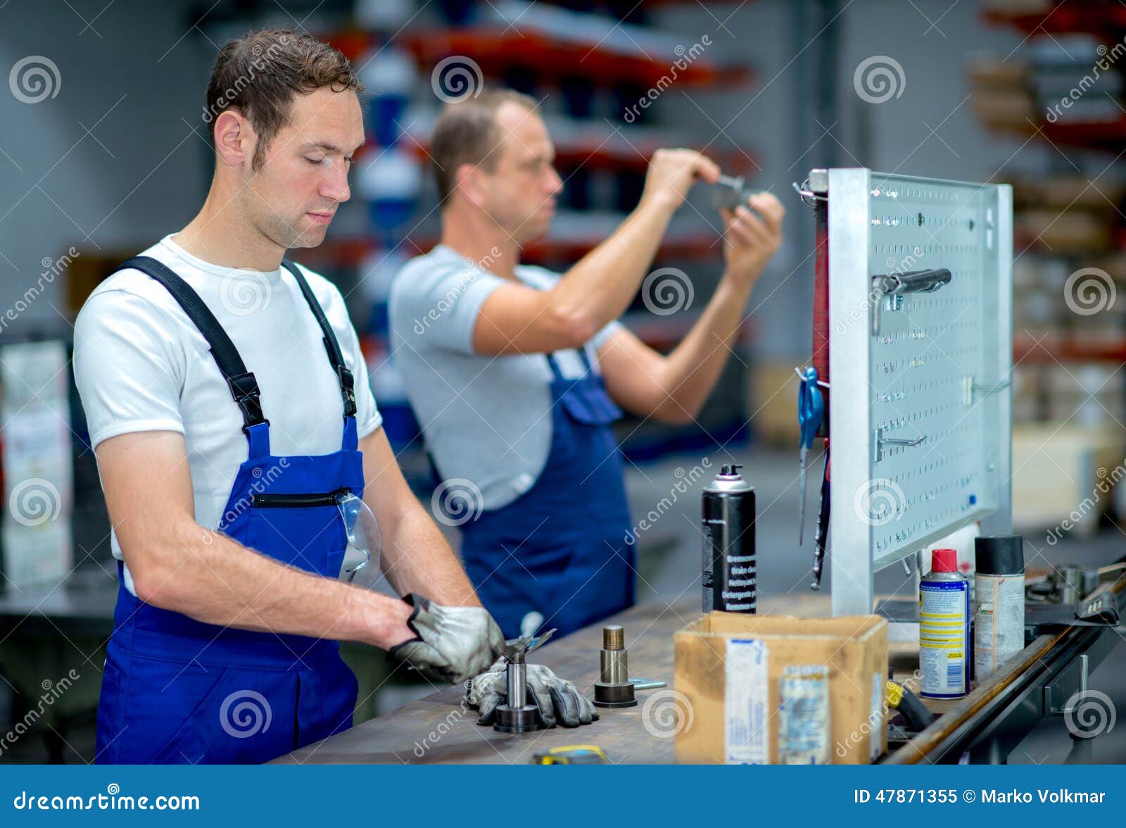 Worker on work bench stock image. Image of constructor - 47871355
