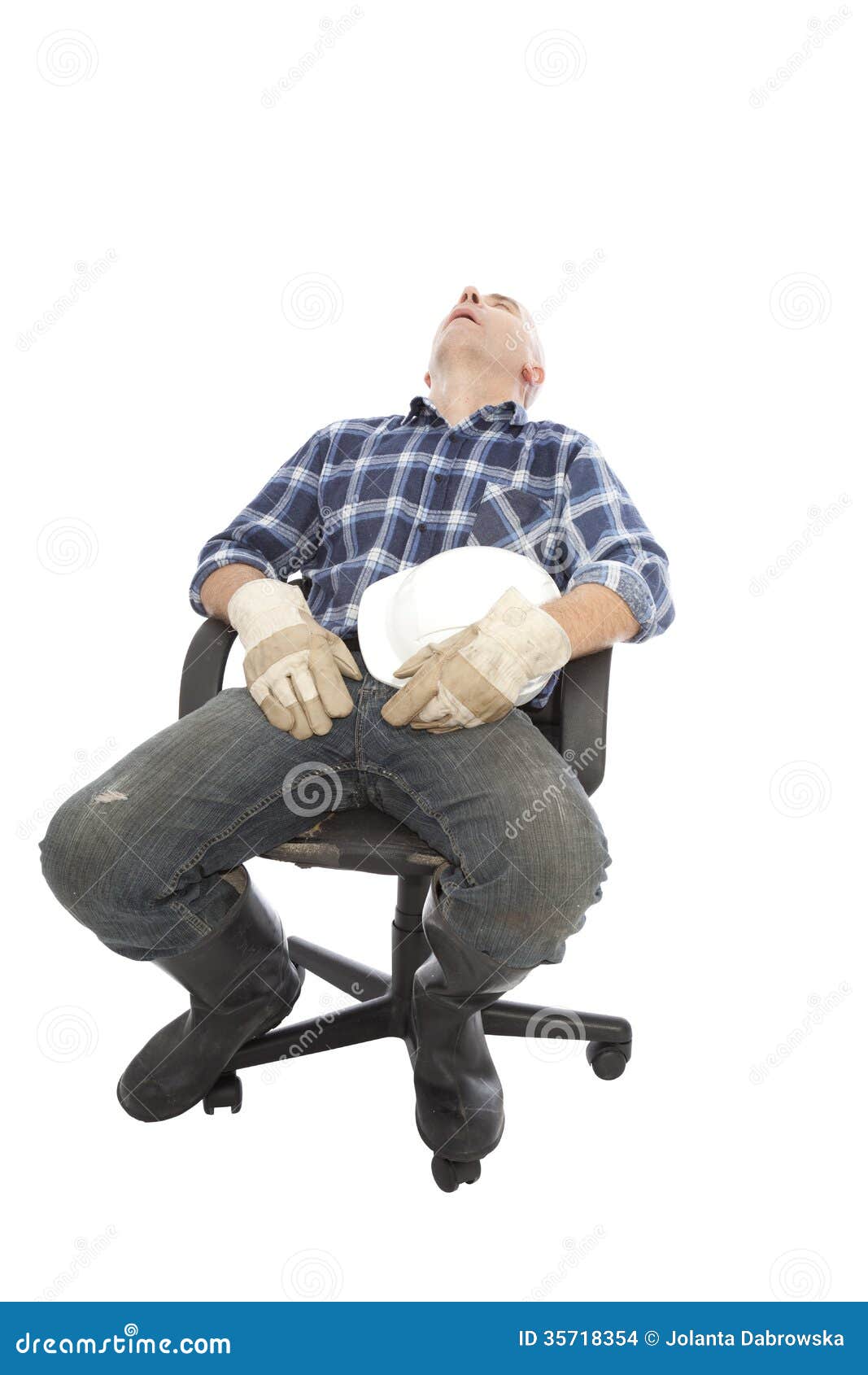 Worker stock photo. Image of gloves, working, rest, white - 35718354