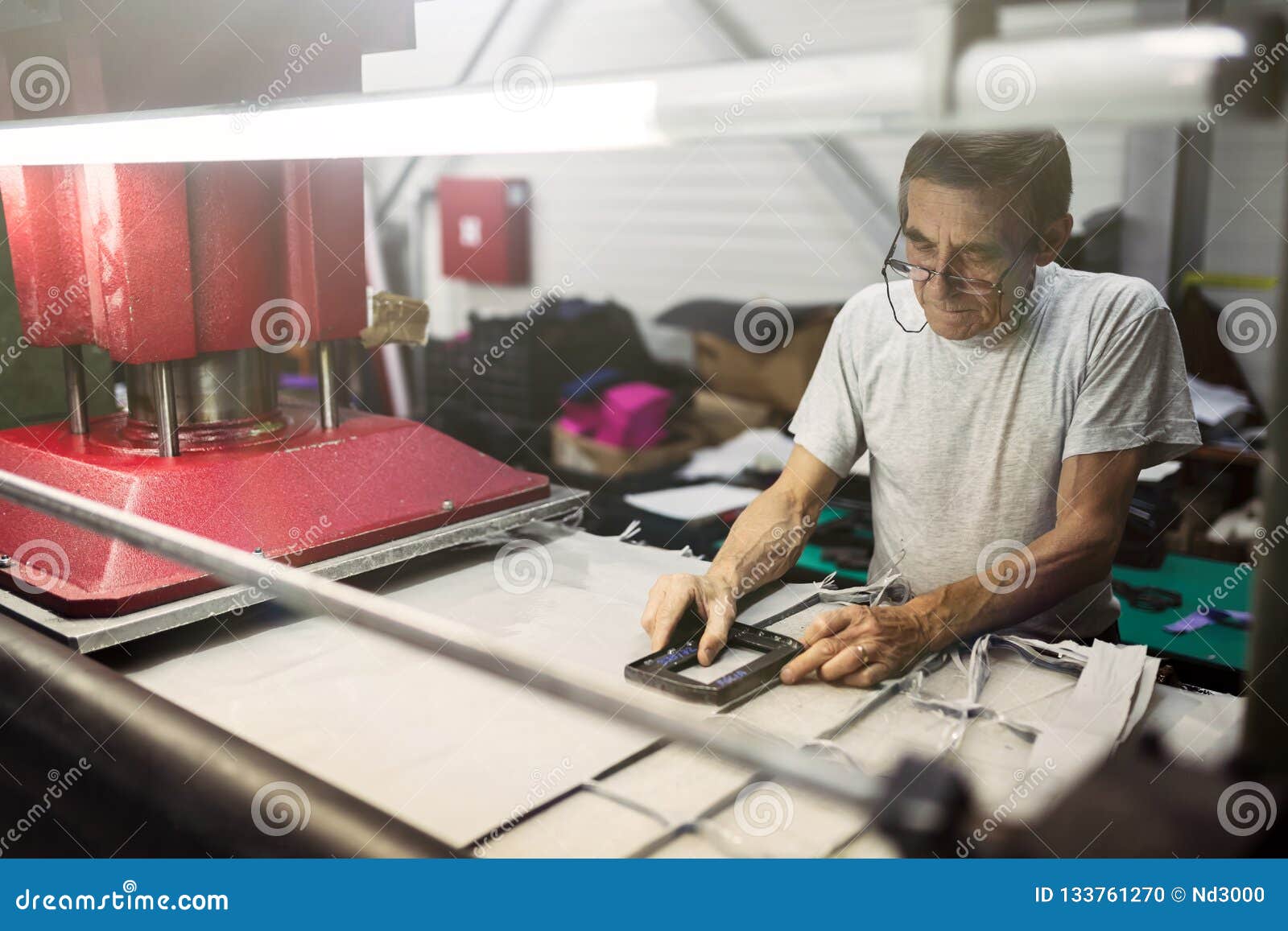 Pattern Cutting Industrial Machine Stock Photo - Image of pattern ...