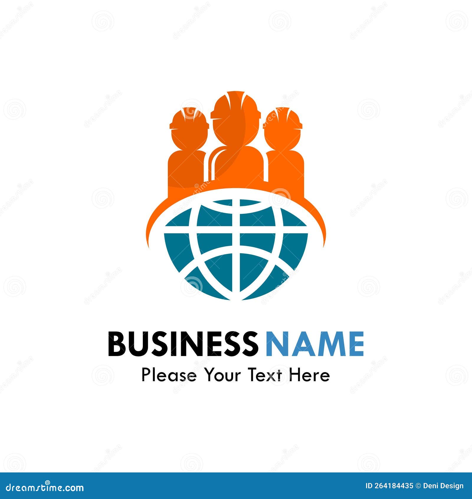 Worker world logo stock vector. Illustration of design - 264184435