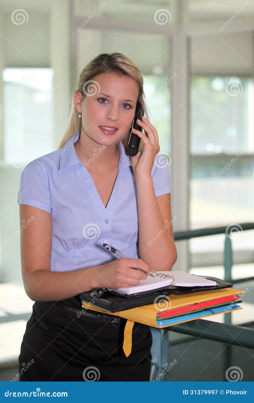 Worker writing in a diary stock image. Image of manager - 31379997
