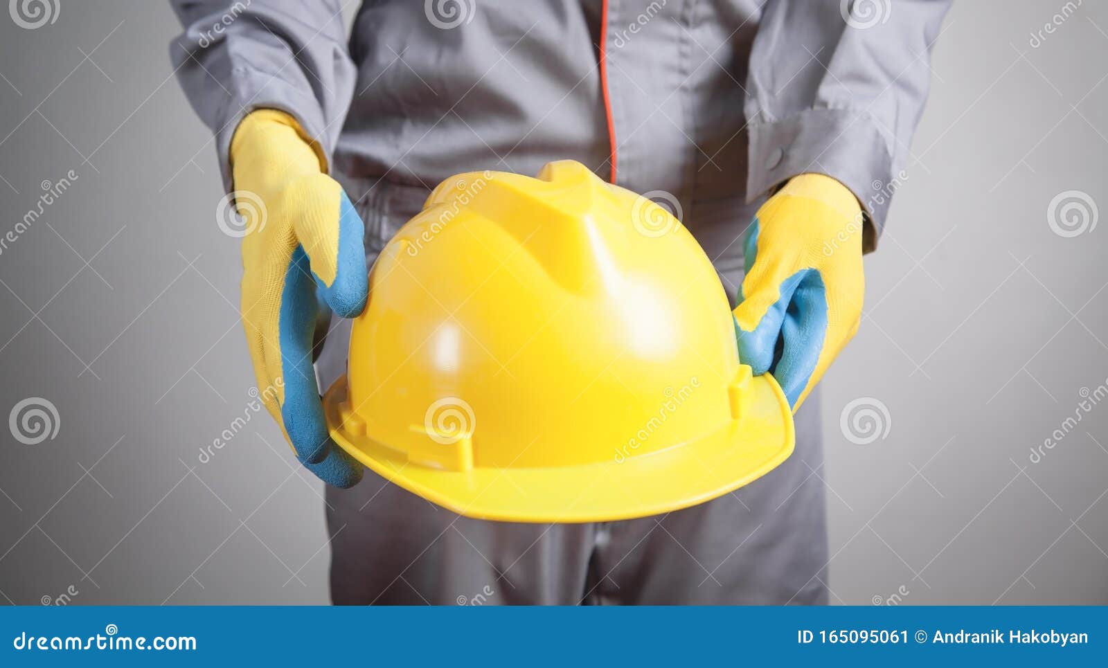 Worker with a Yellow Helmet Stock Image - Image of caucasian, employee ...
