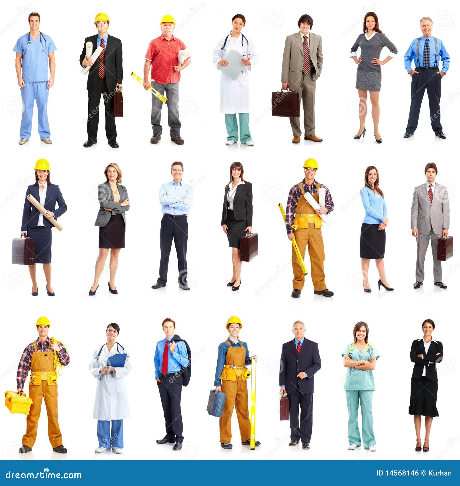 Workers stock photo. Image of isolate, professional, businessman - 14568146