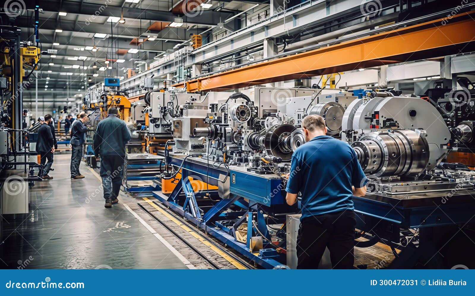 Automotive Assembly Line. Workers Working on a Machine in a Workshop ... Automotive Assembly Line. Workers Working on a Machine in a Workshop ...
