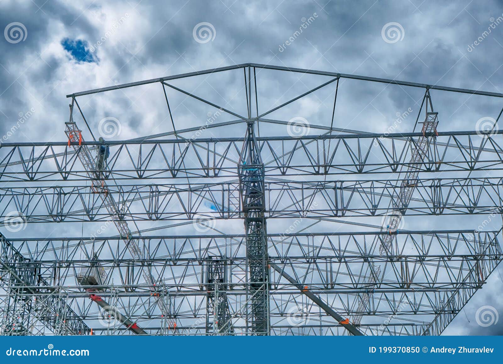 Structures Of Stage Illumination Lights Equipment Royalty-Free Stock ...