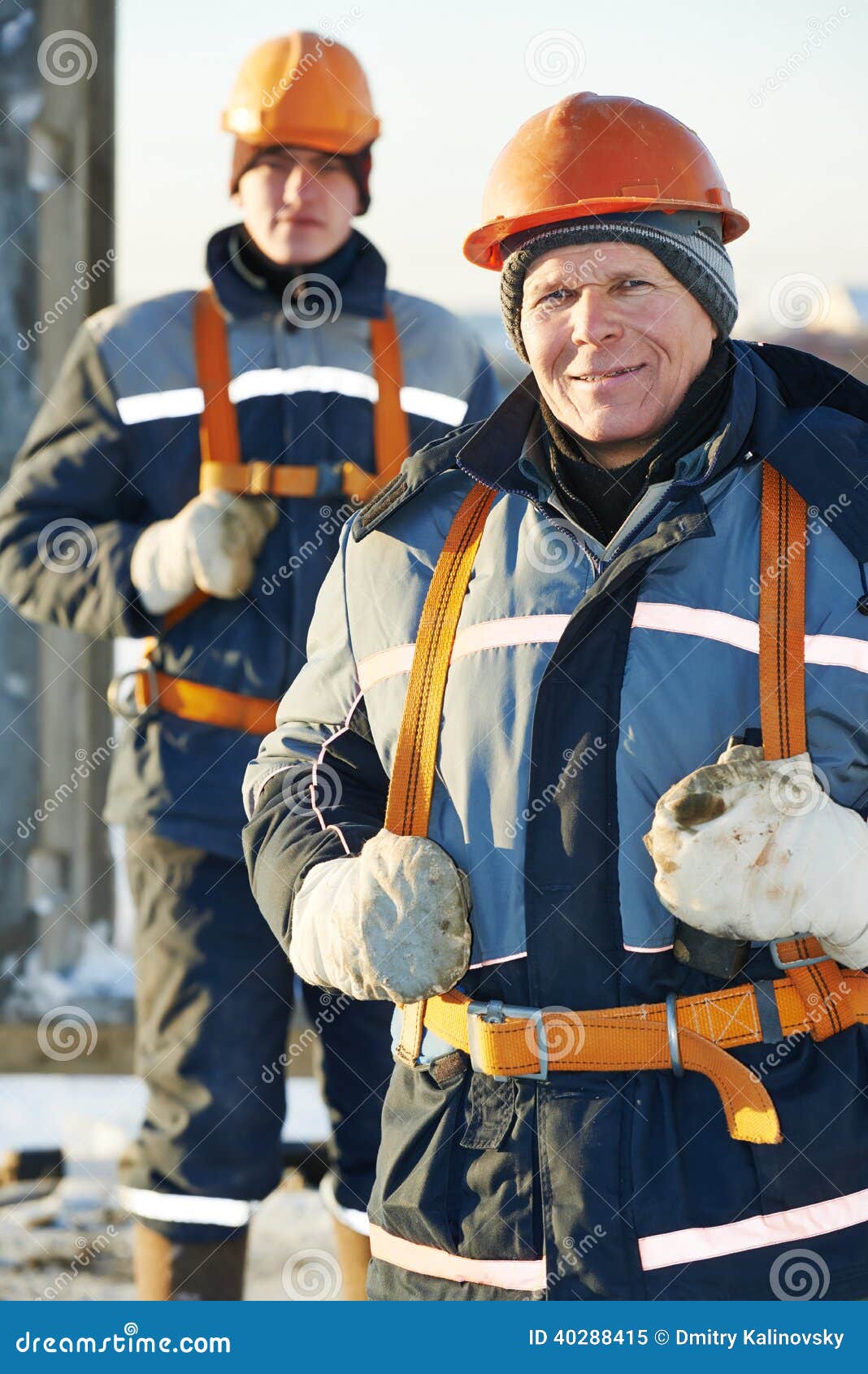 Workers Builders Team at Construction Site Stock Image - Image of ...