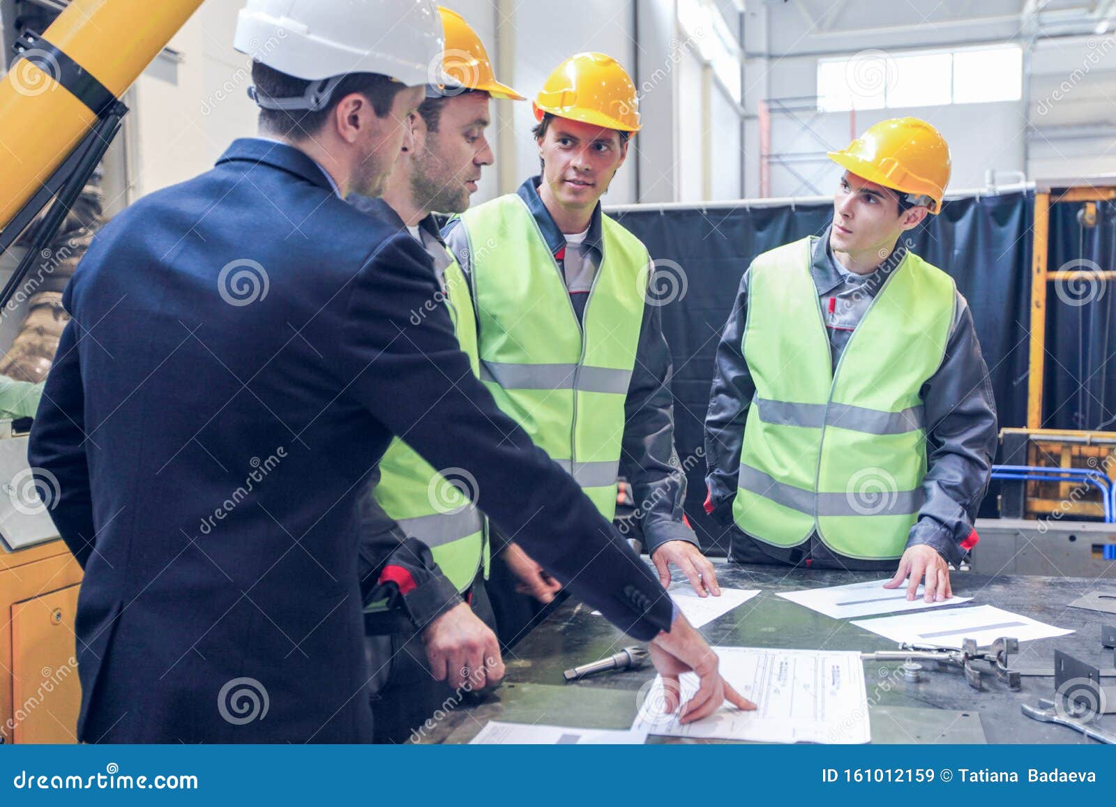 Workers at CNC Machine Shop Stock Image - Image of mechanic, technician ...