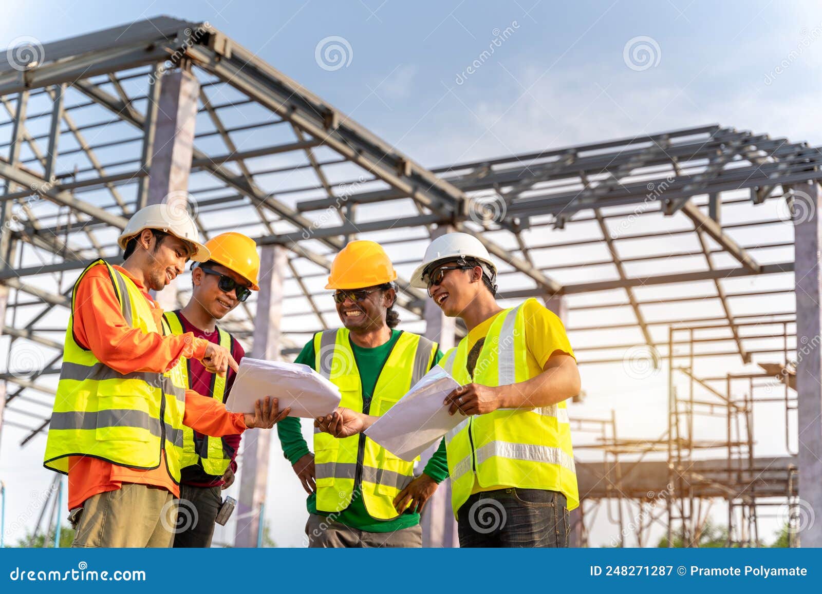 Engineer Or Technician Work Checking Fire Suppression System And Fire ...