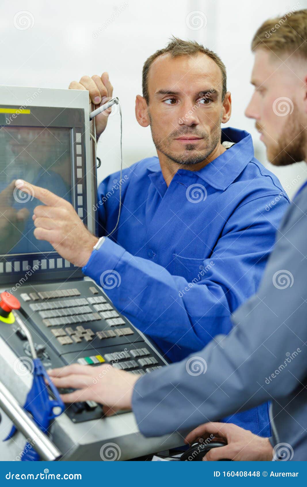 Workers on Control Production Process Stock Photo - Image of factory ...
