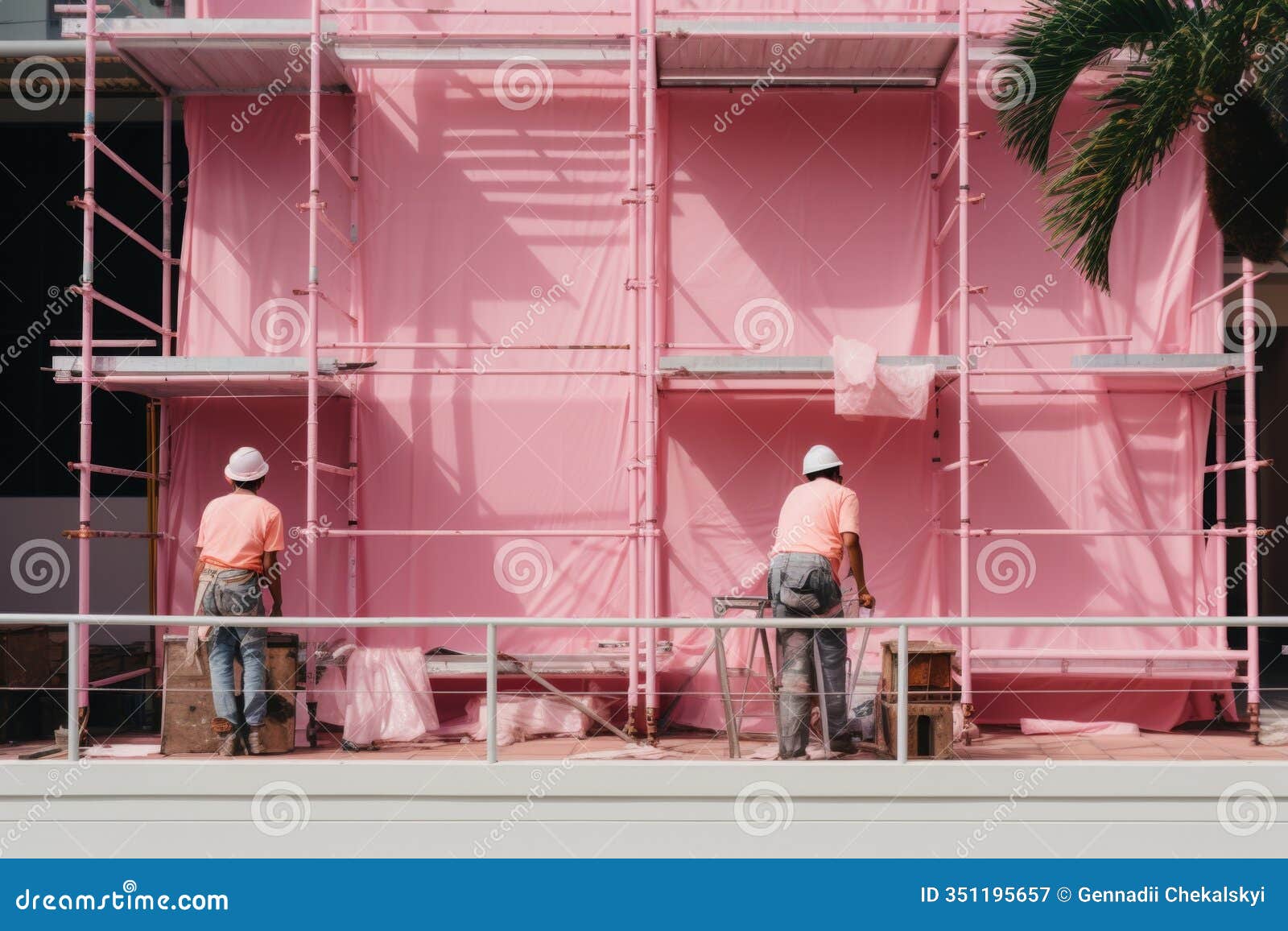 Workers Diligently Practicing Safety Protocols while Performing Tasks ...