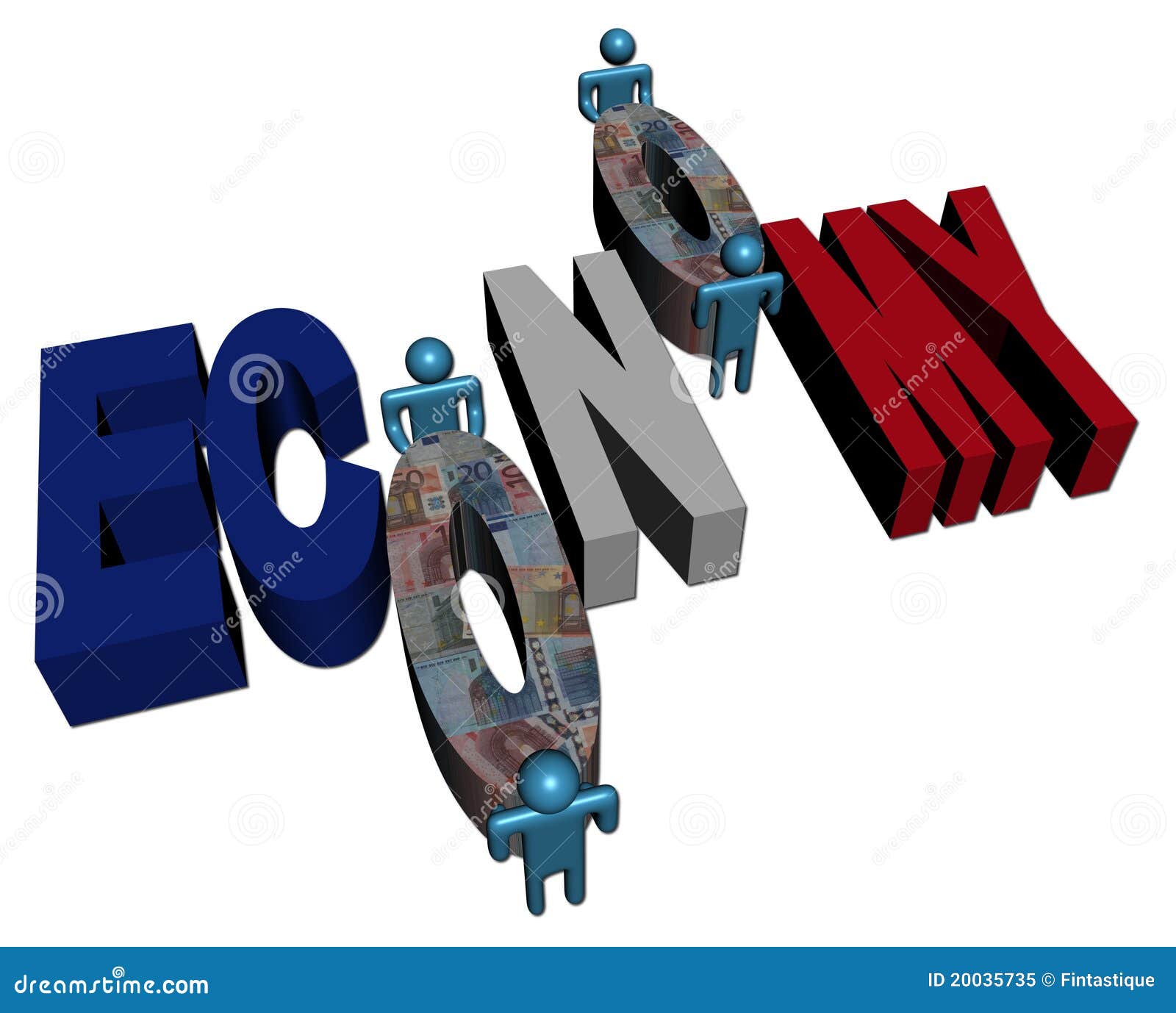 French Economy Concept With National Flag And Stock Image ...