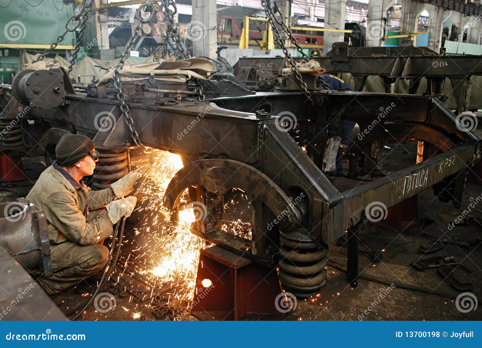 Workers at factory editorial stock photo. Image of manufacturing - 13700198