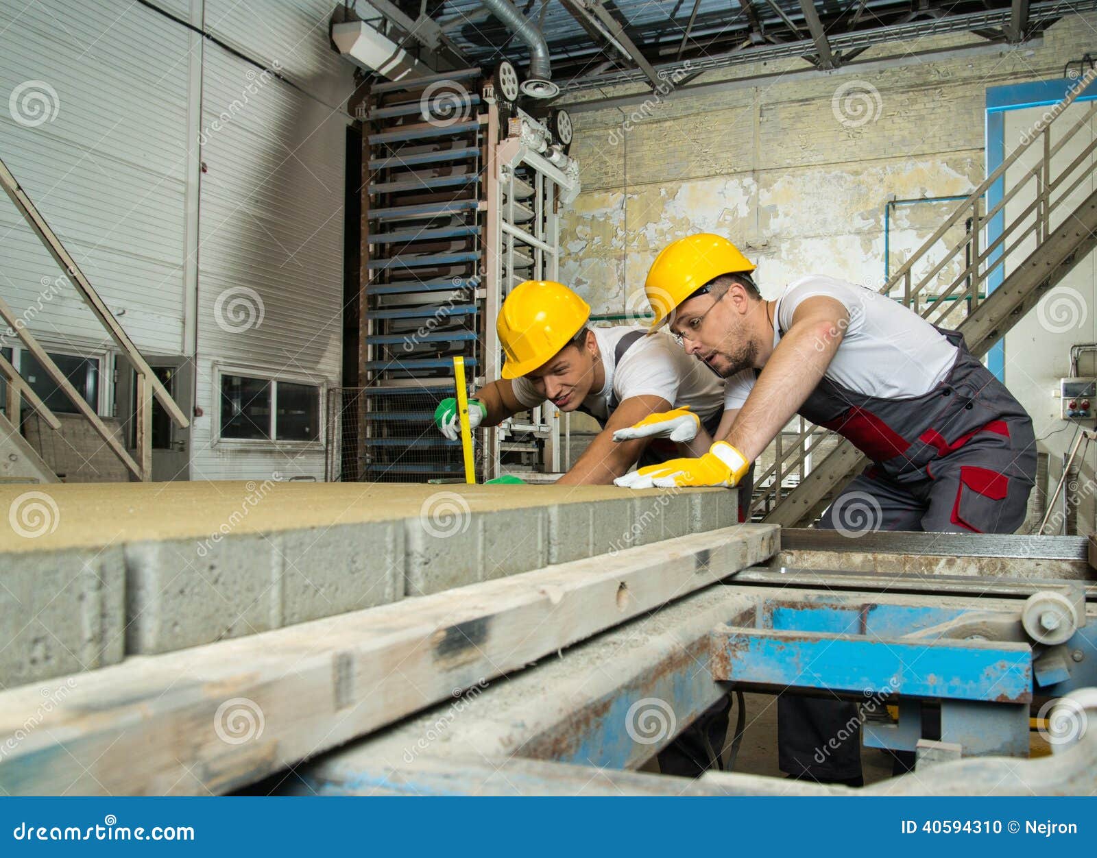 Workers on a factory stock photo. Image of heavy, operator - 40594310