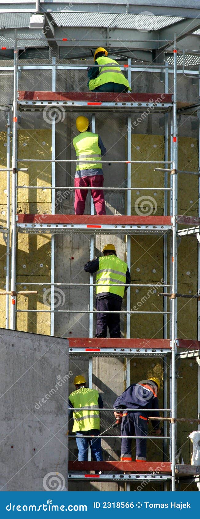 Workers on falsework stock photo. Image of construction - 2318566