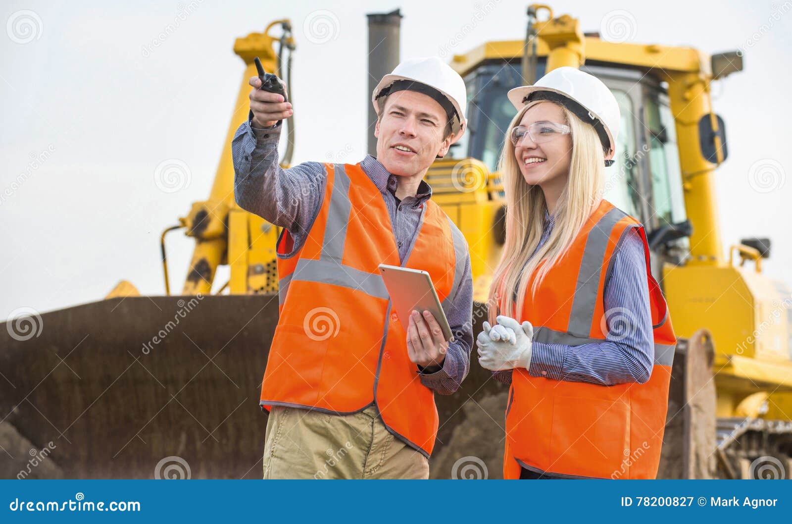 Workers in the field stock image. Image of female, holding - 78200827