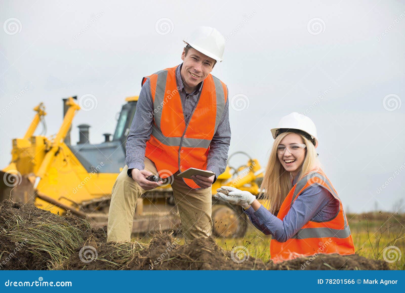 Workers in the field stock photo. Image of ground, adult - 78201566