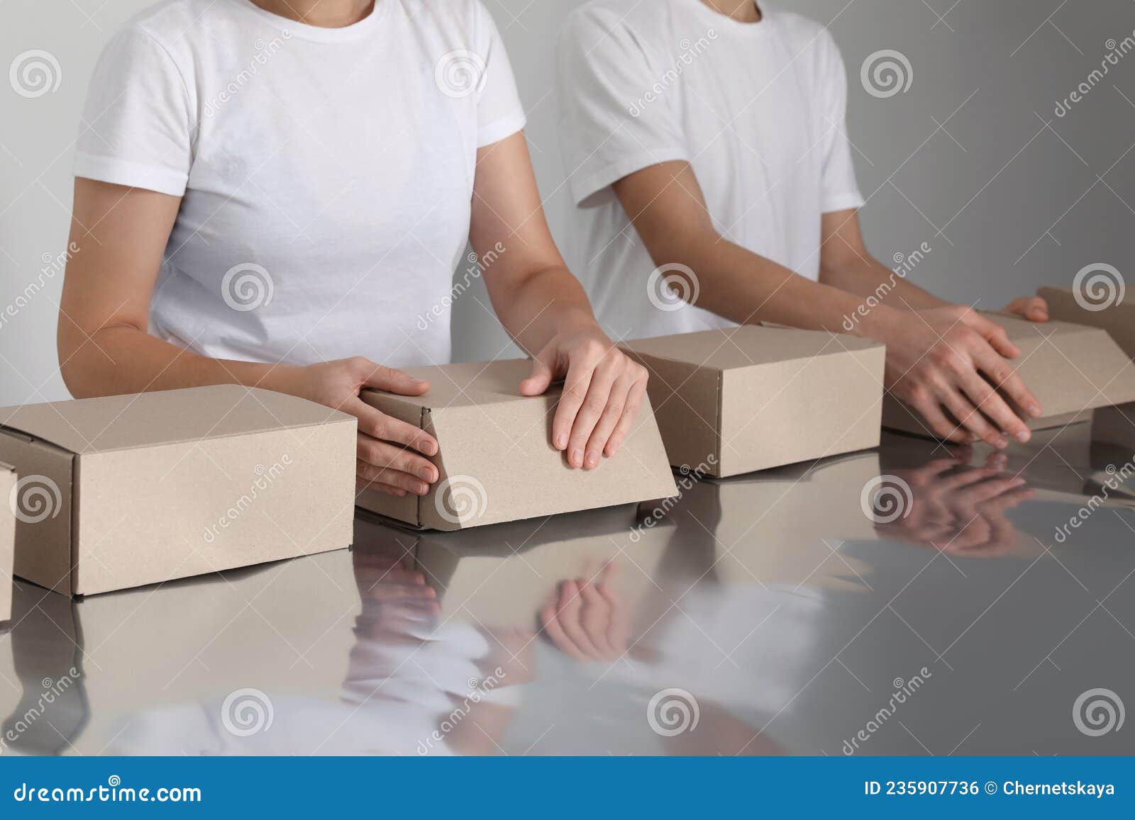 Folding Cardboard Boxes. Perforated Sheets Of Corrugated Cardboard Are ...