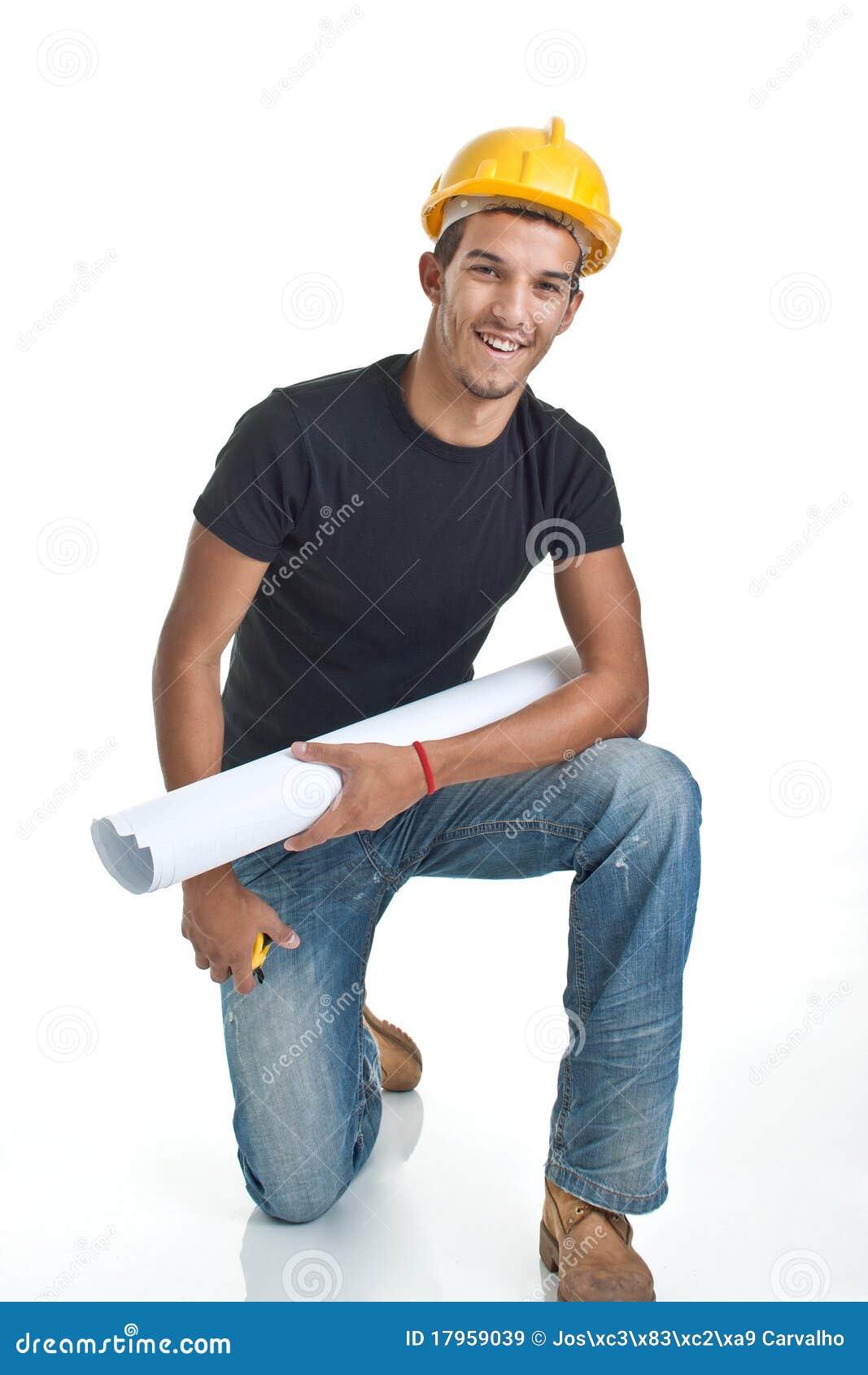 Workers Happy with the Work Done! Stock Image - Image of young ...