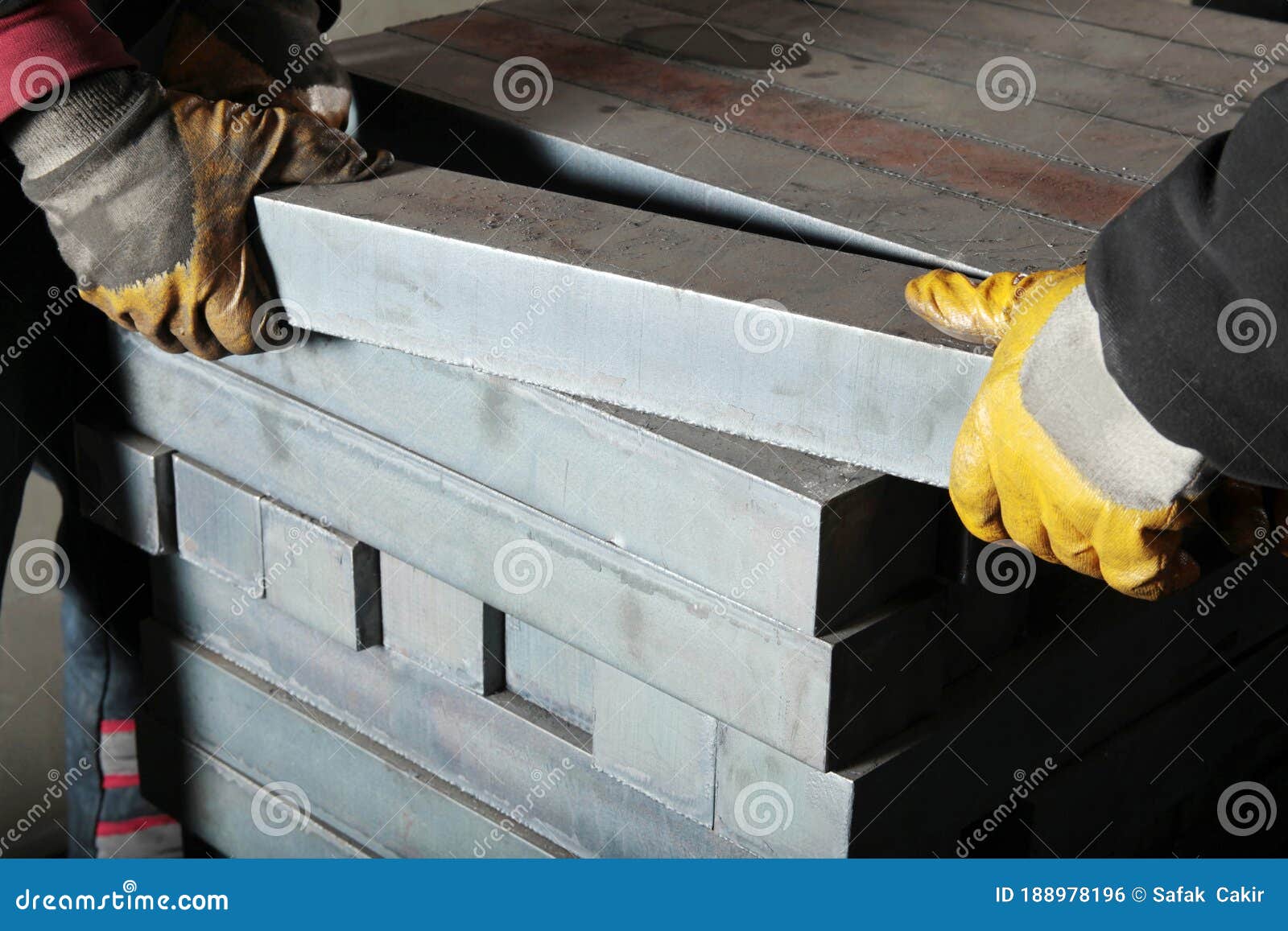 Heavy metal blocks stock photo. Image of business, factory - 188978196