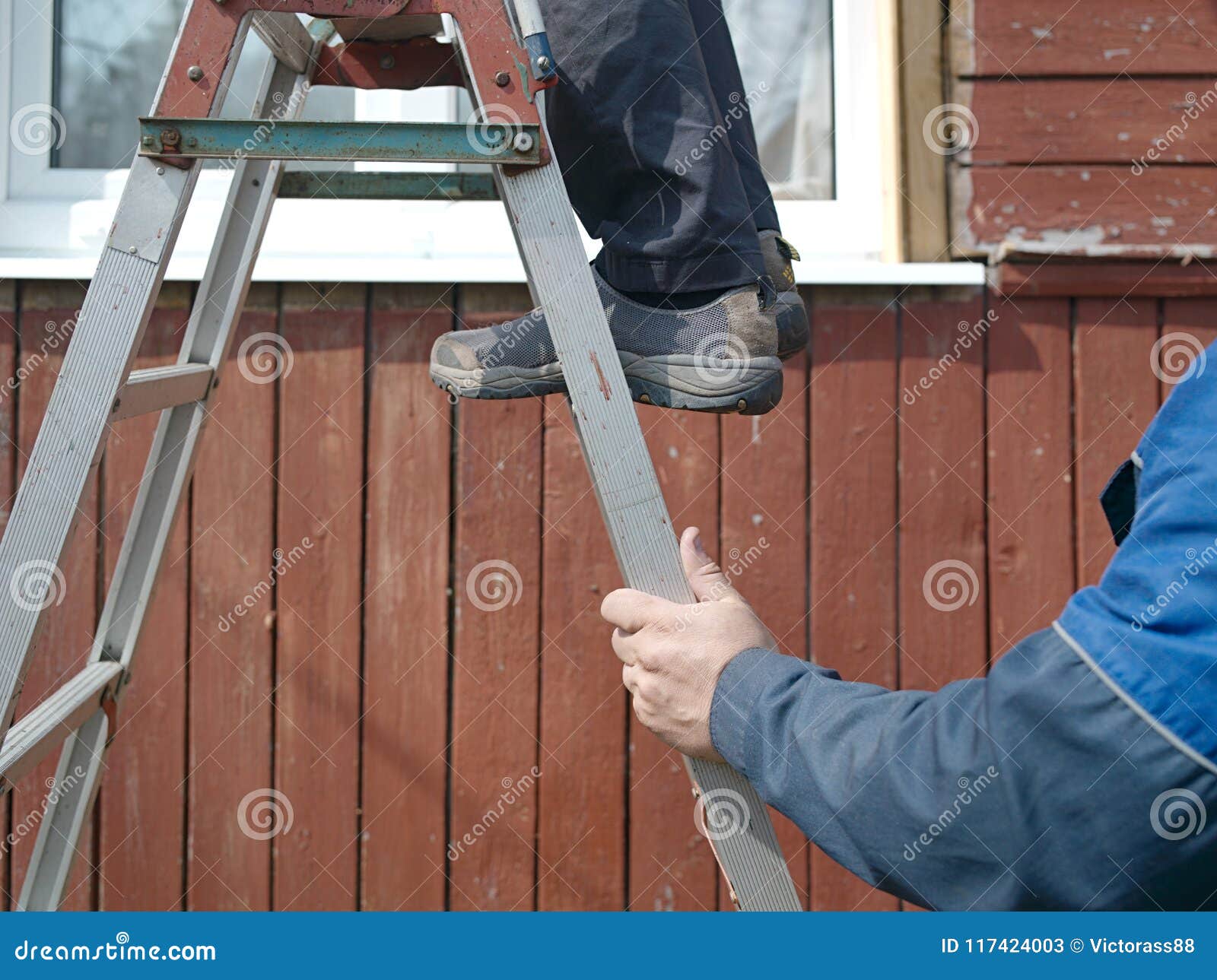 Workers Help and Support stock image. Image of workers - 117424003