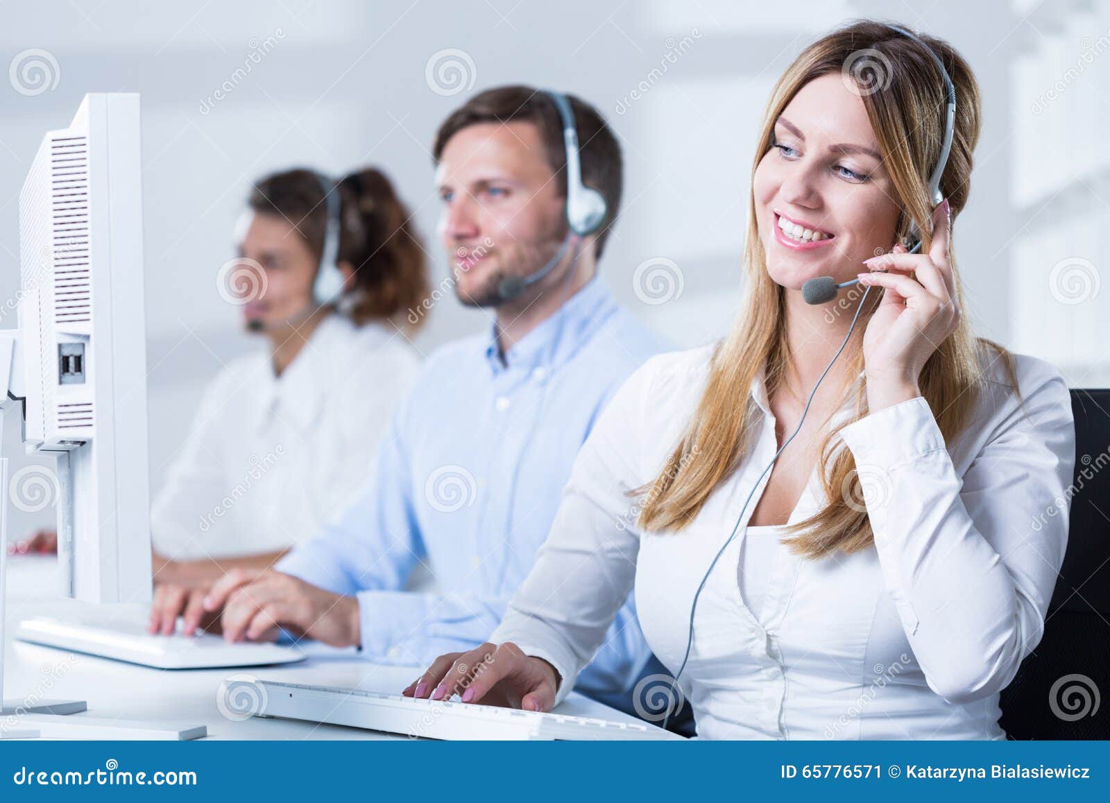 Workers of Helpdesk Service Stock Image - Image of consultant ...
