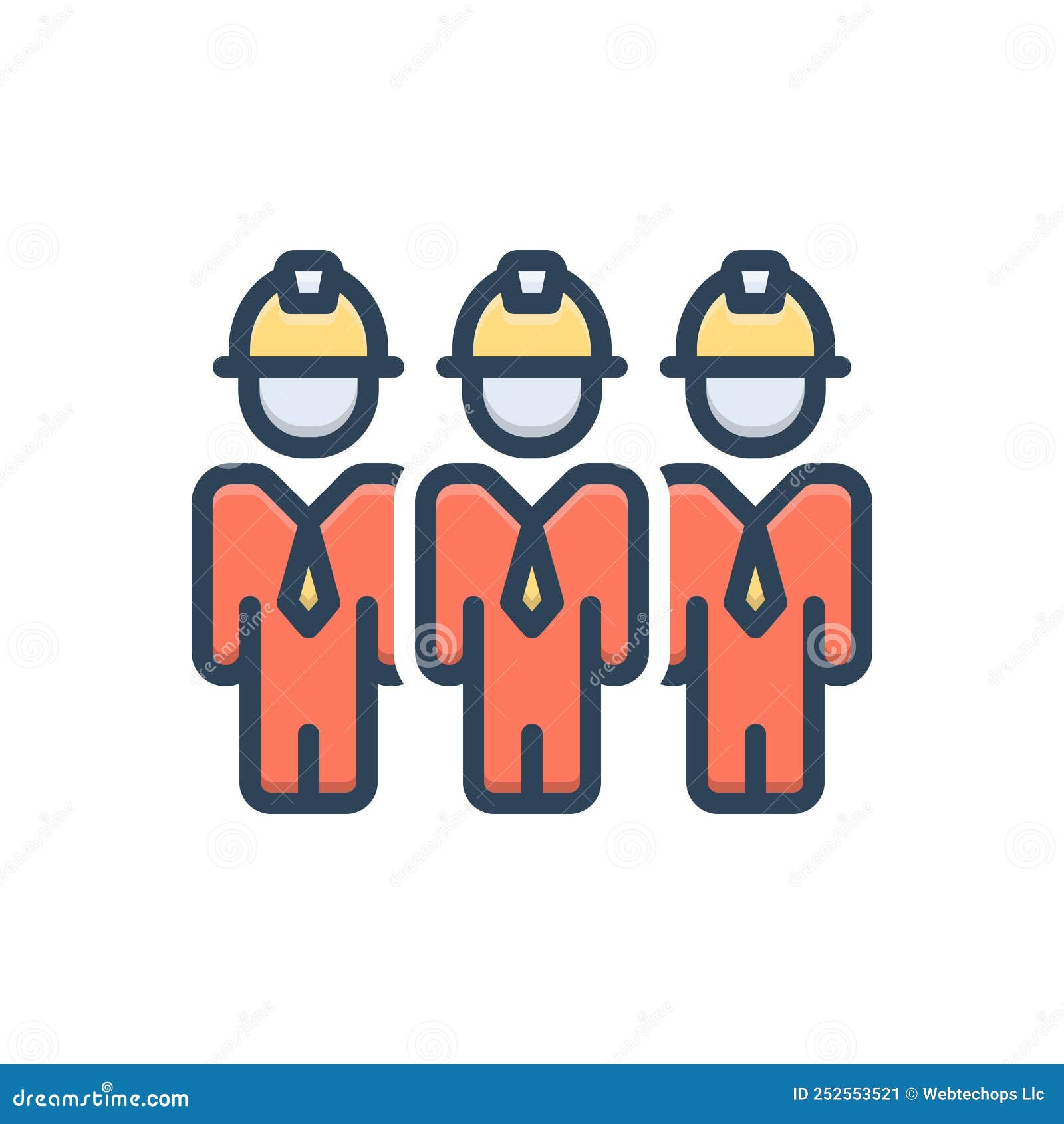 Color Illustration Icon for Workers, Laborer and Shopman Stock Vector ...