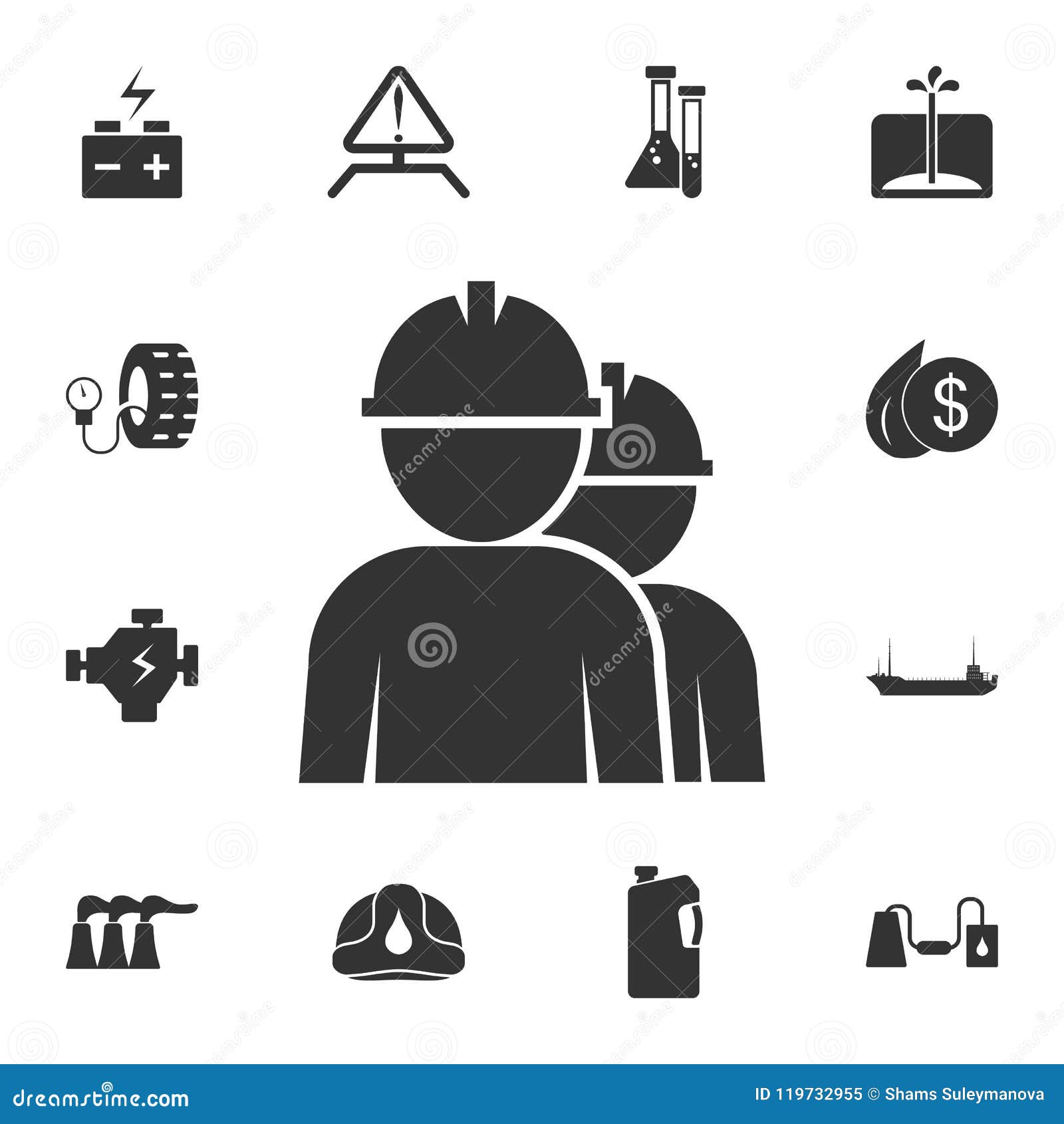 Workers Icon. Simple Element Illustration. Workers Symbol Design from ...