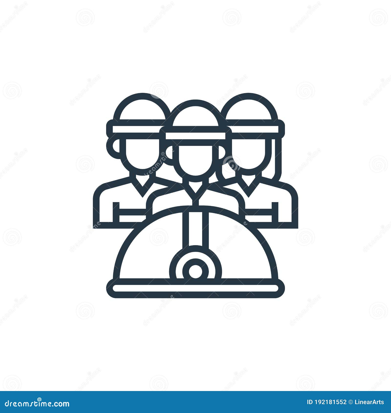 Workers Icon Vector from Industry Concept. Thin Line Illustration of ...