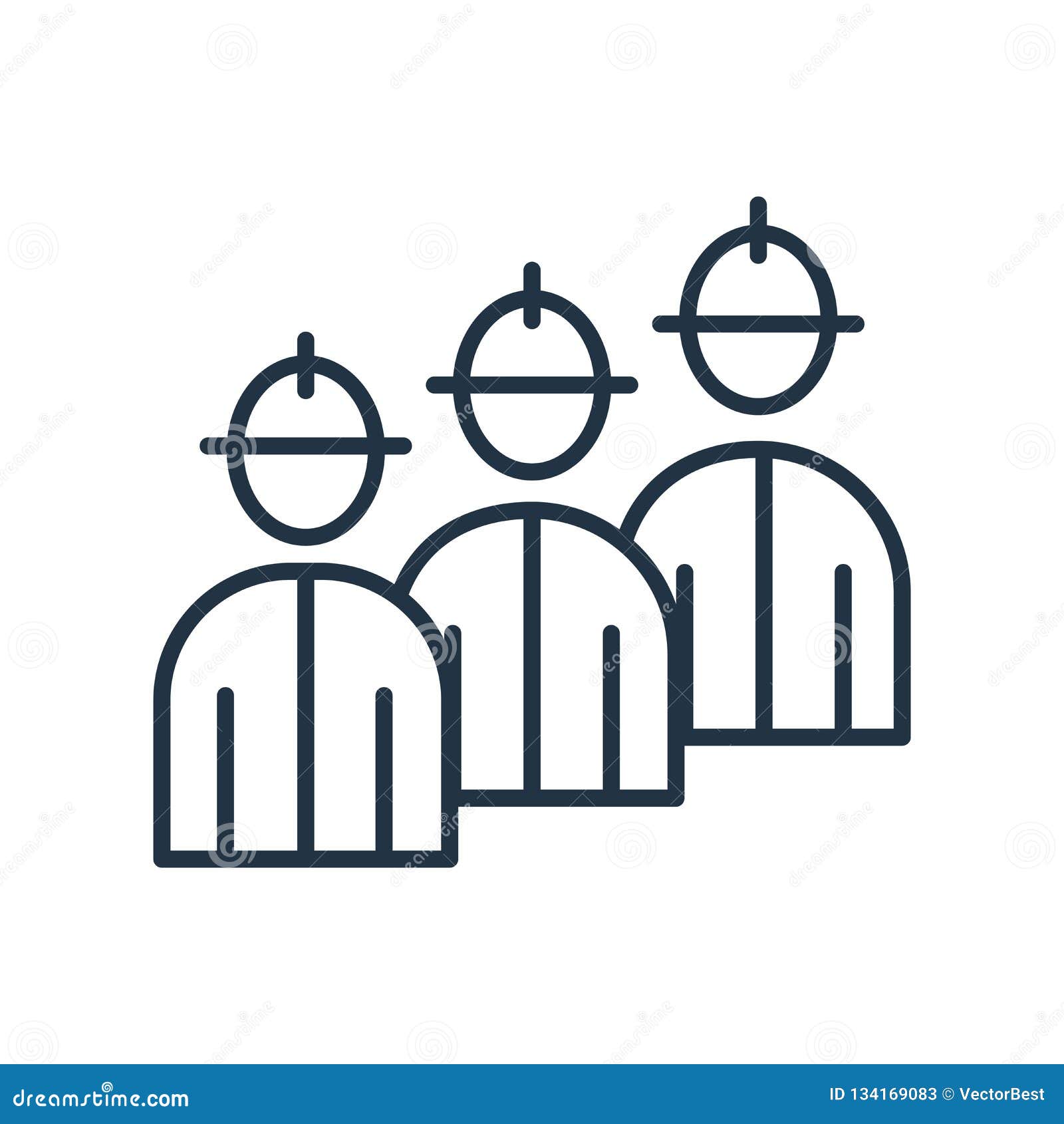 Workers Icon Vector Isolated on White Background, Workers Sign Stock ...