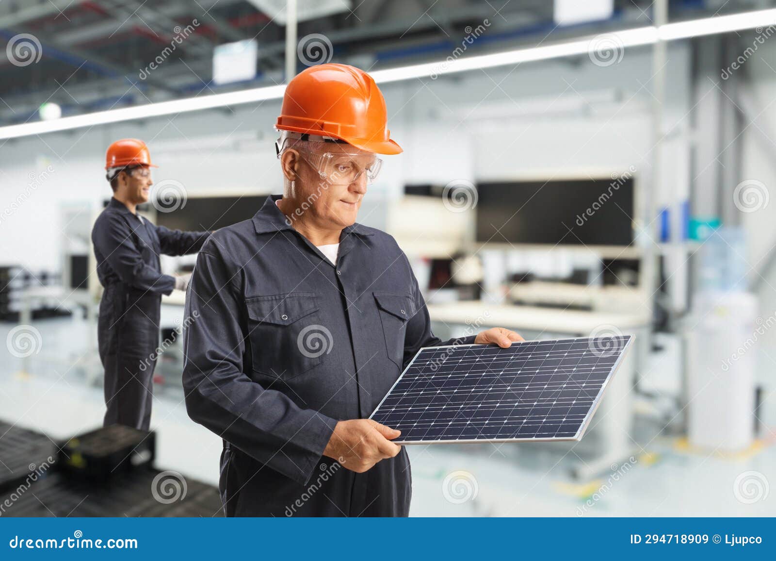 Workers Inside a Solar Panel Factory Stock Image - Image of longevity ...