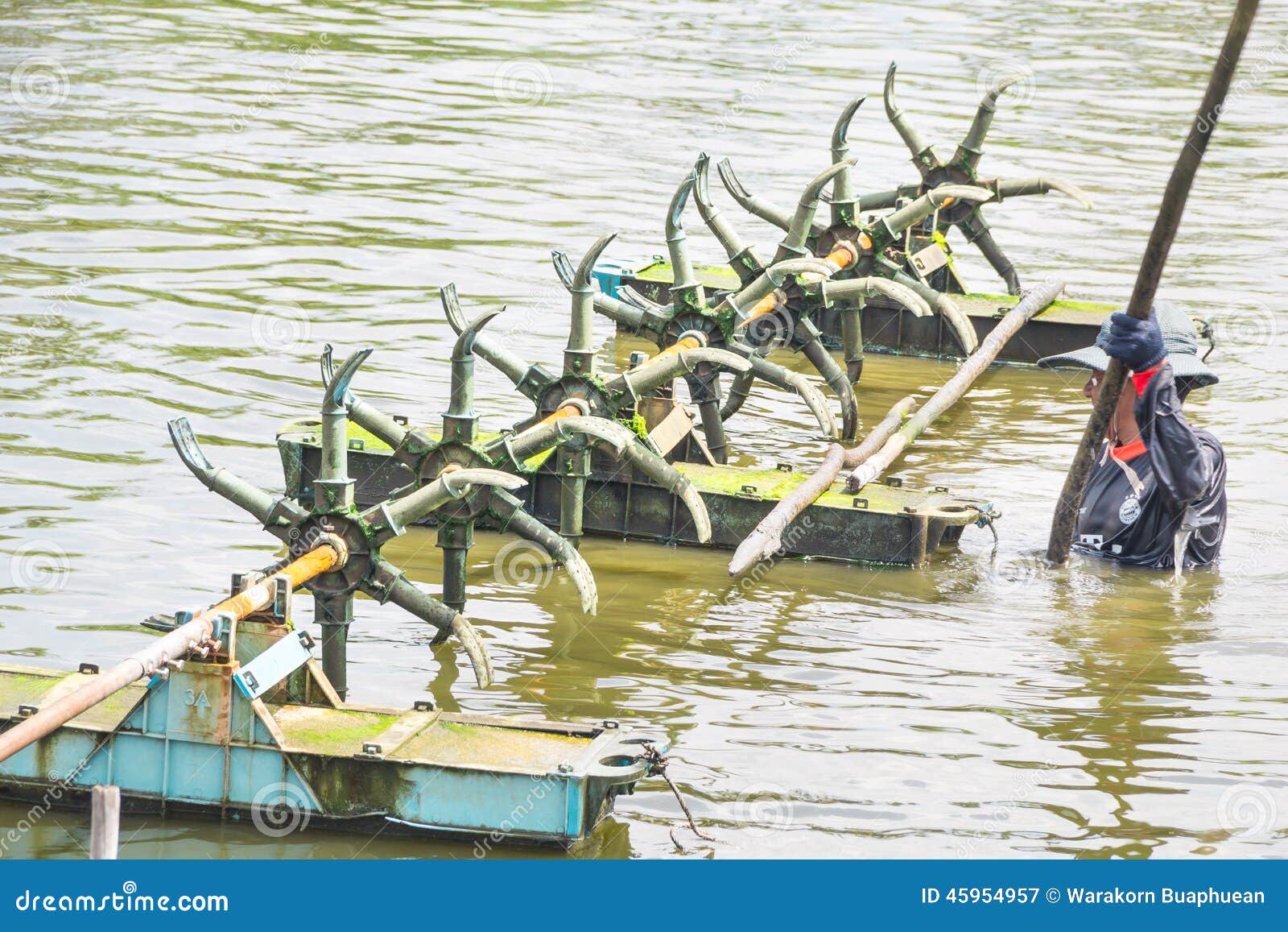 Workers Installing Underground Utility And Services Pipe In The Shallow ...