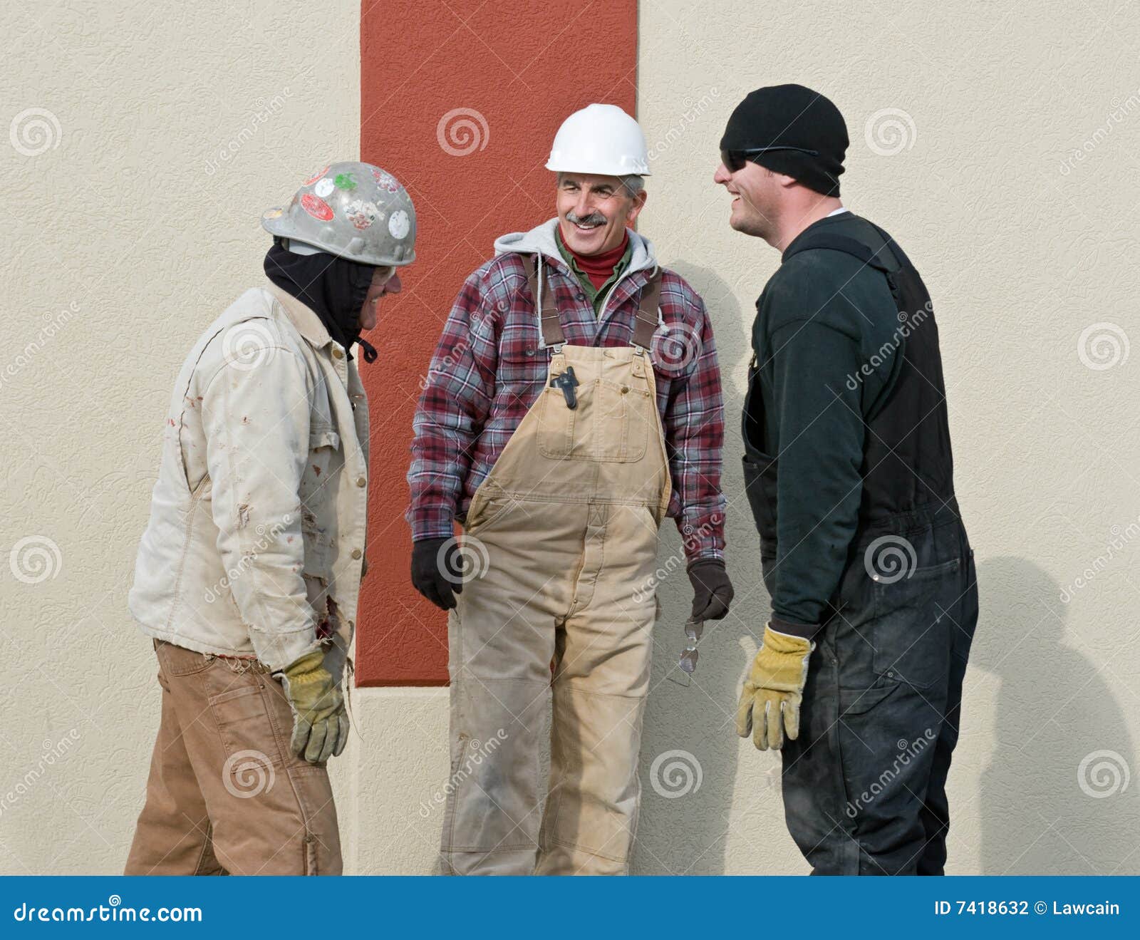 Workers Laughing Together stock photo. Image of adult - 7418632