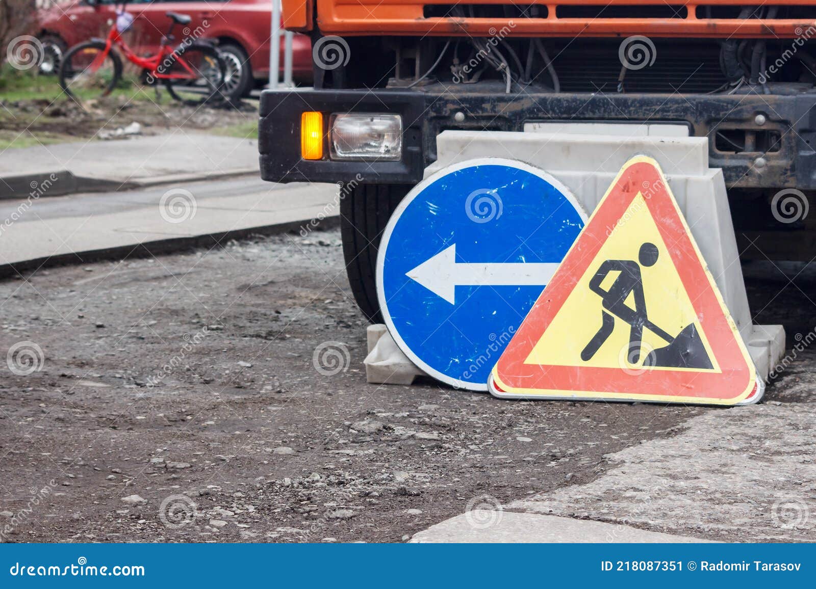 Workers Laying Hot Asphalt on the Road Surface Stock Image - Image of ...