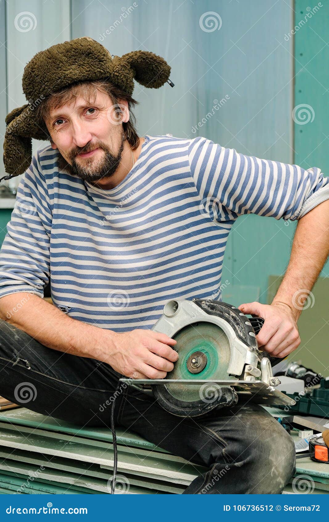 Workers Make Repairs in the Apartment Stock Photo - Image of people ...