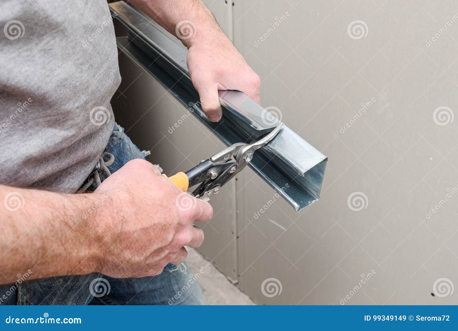 Workers Make Repairs in the Apartment Stock Image - Image of equipment ...