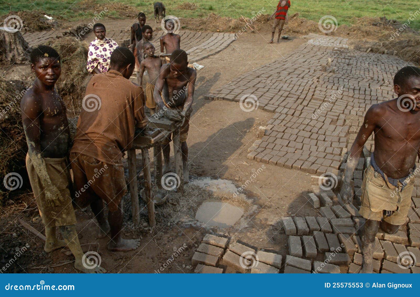 Workers Making Bricks in Rwanda. Editorial Stock Photo - Image of ... Workers Making Bricks in Rwanda. Editorial Stock Photo - Image of ...