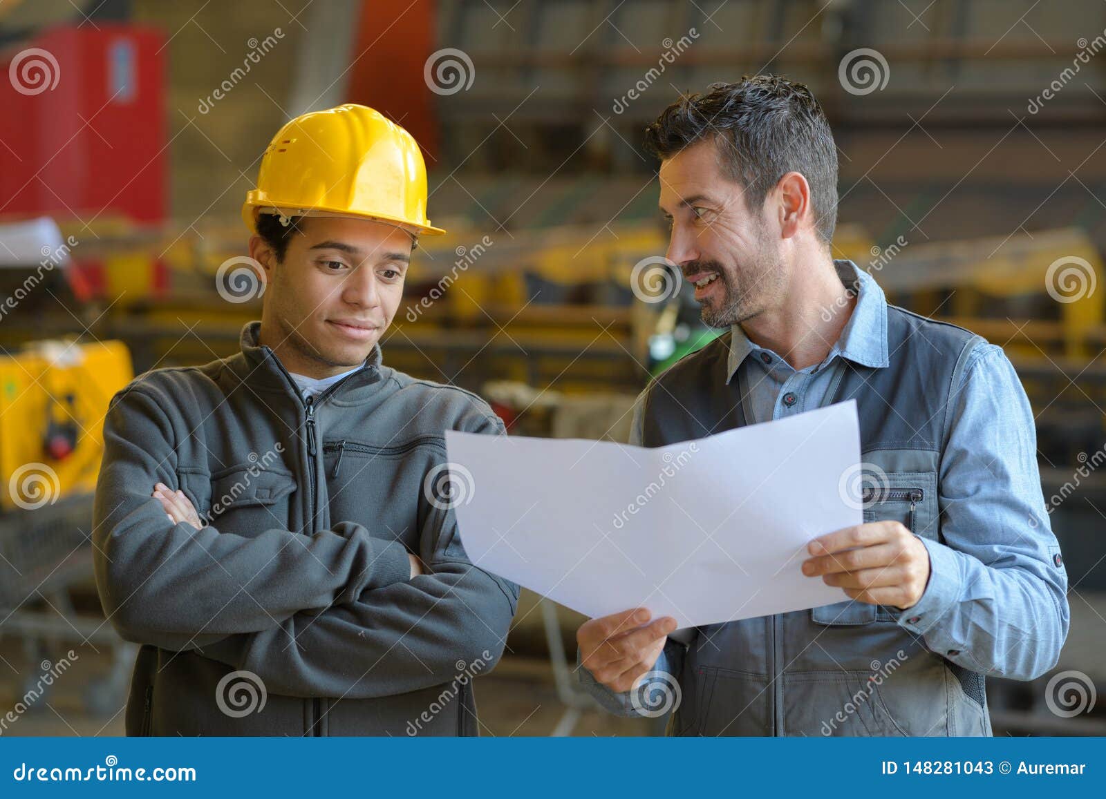 Workers and Manager at Factory Stock Image - Image of capacity, faces ...