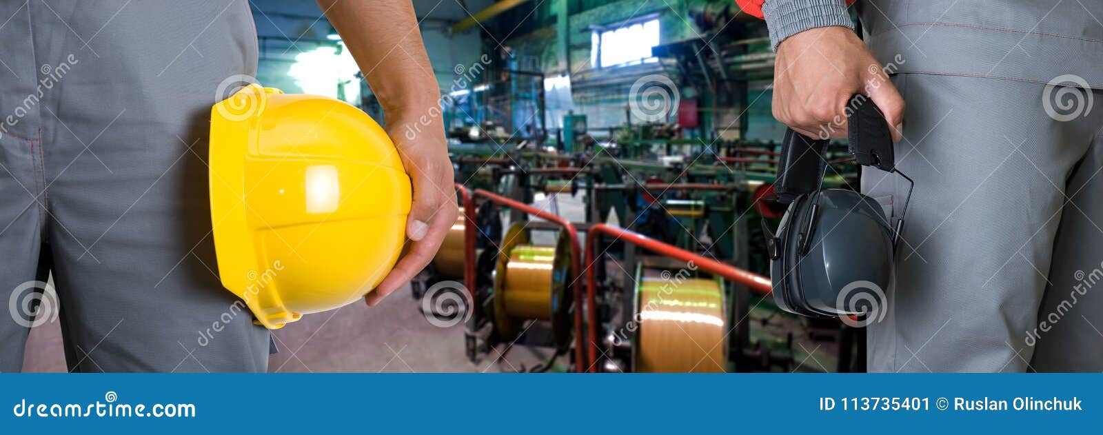 Workers in Manufacturing Plant Stock Image - Image of modern, business ...