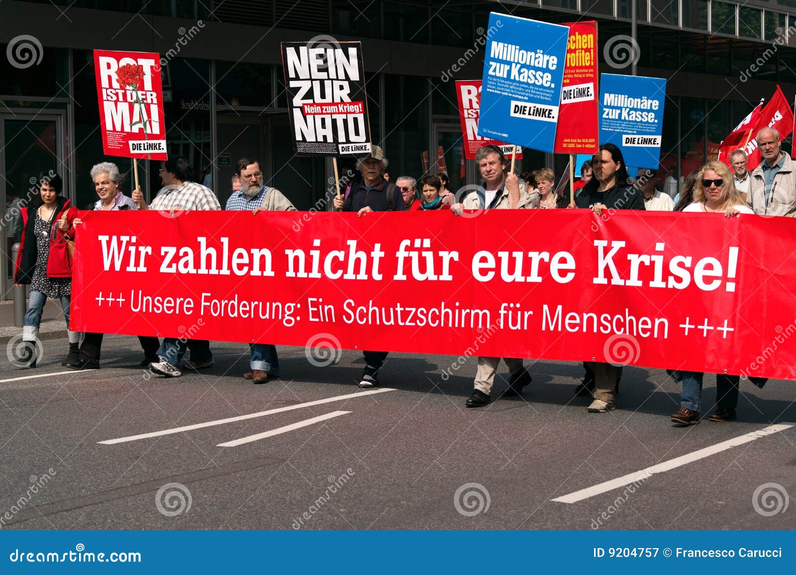 Workers Marching in Frankfurt Editorial Photography - Image of justice ...
