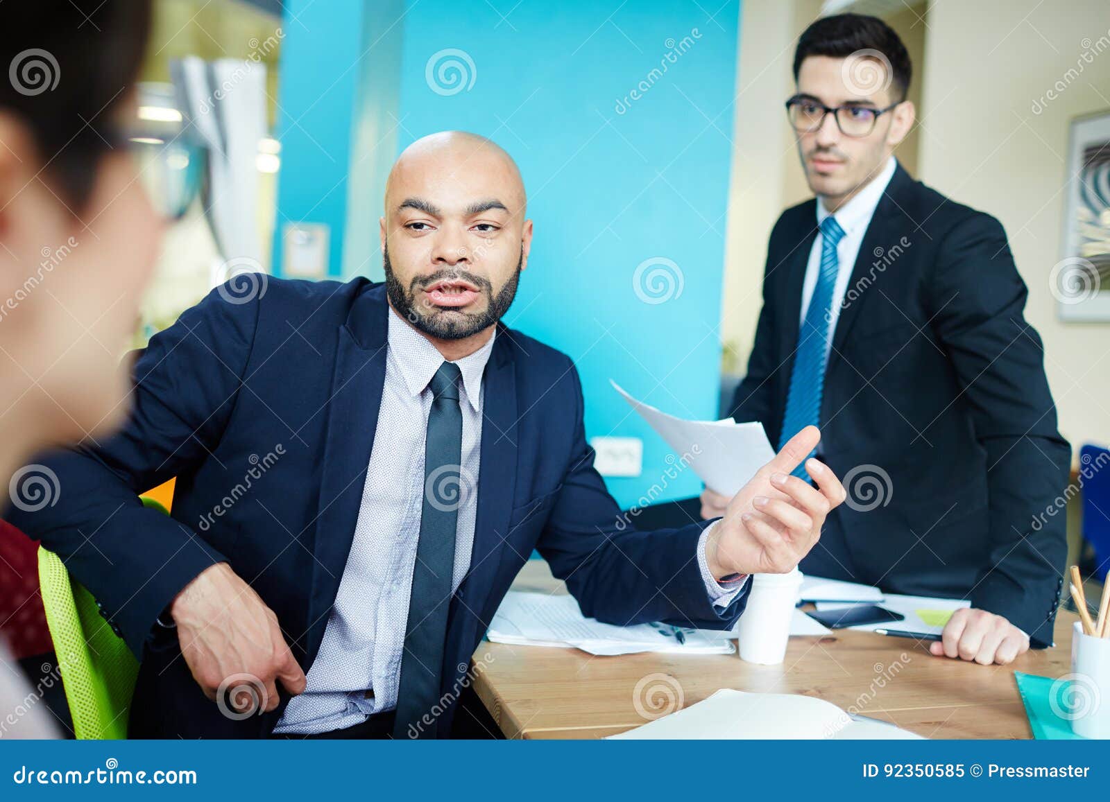 Workers of media business stock image. Image of employee - 92350585