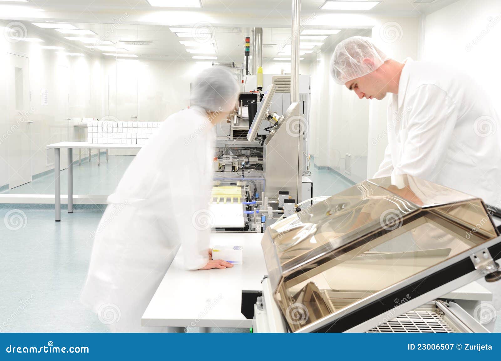 Workers at modern factory stock image. Image of machine - 23006507