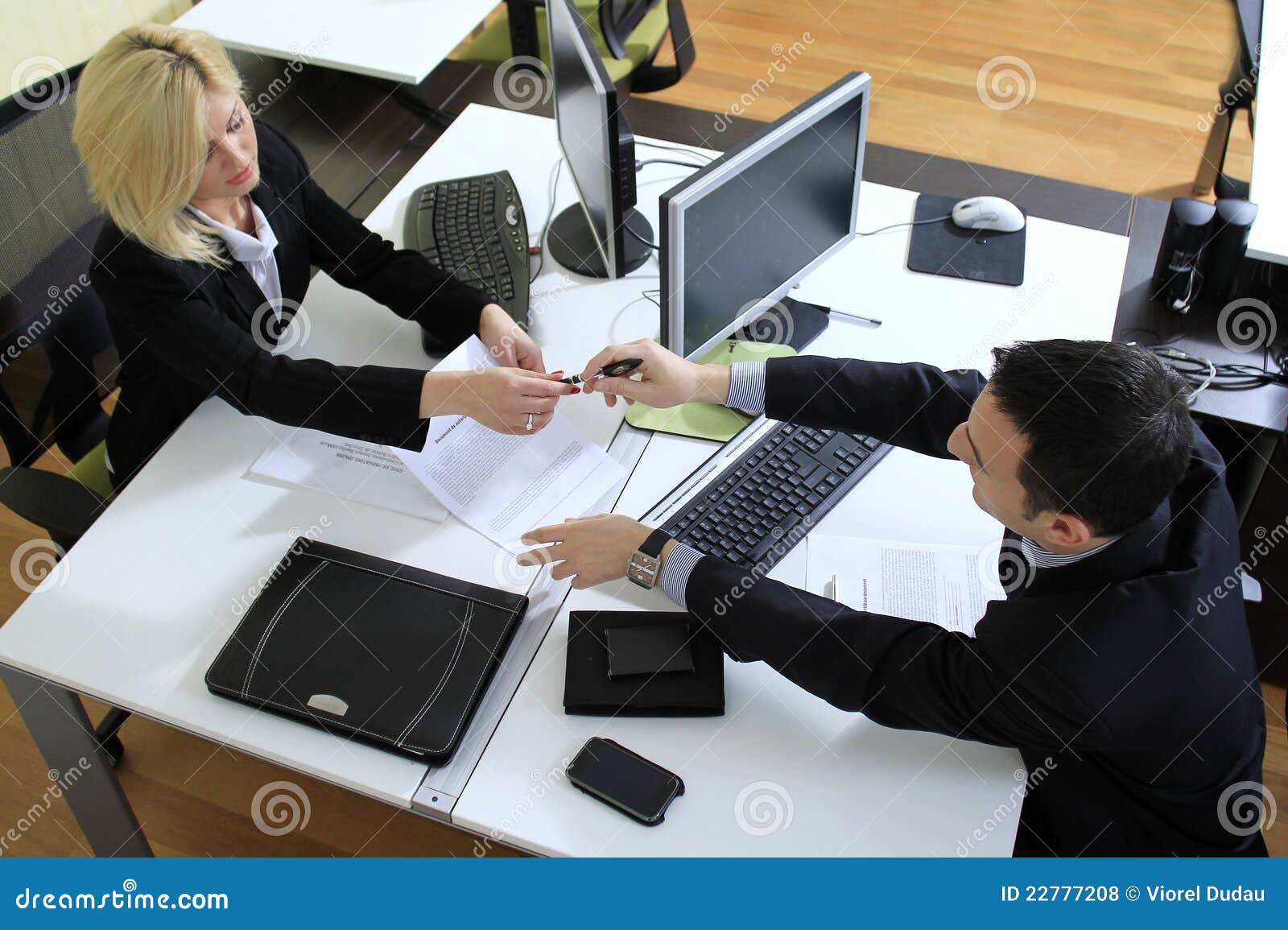 Workers in office stock photo. Image of handsome, table - 22777208