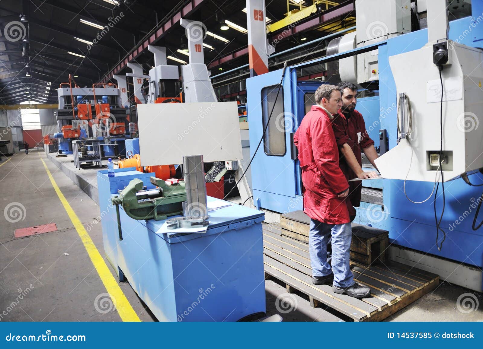 Workers people in factory stock image. Image of drill - 14537585