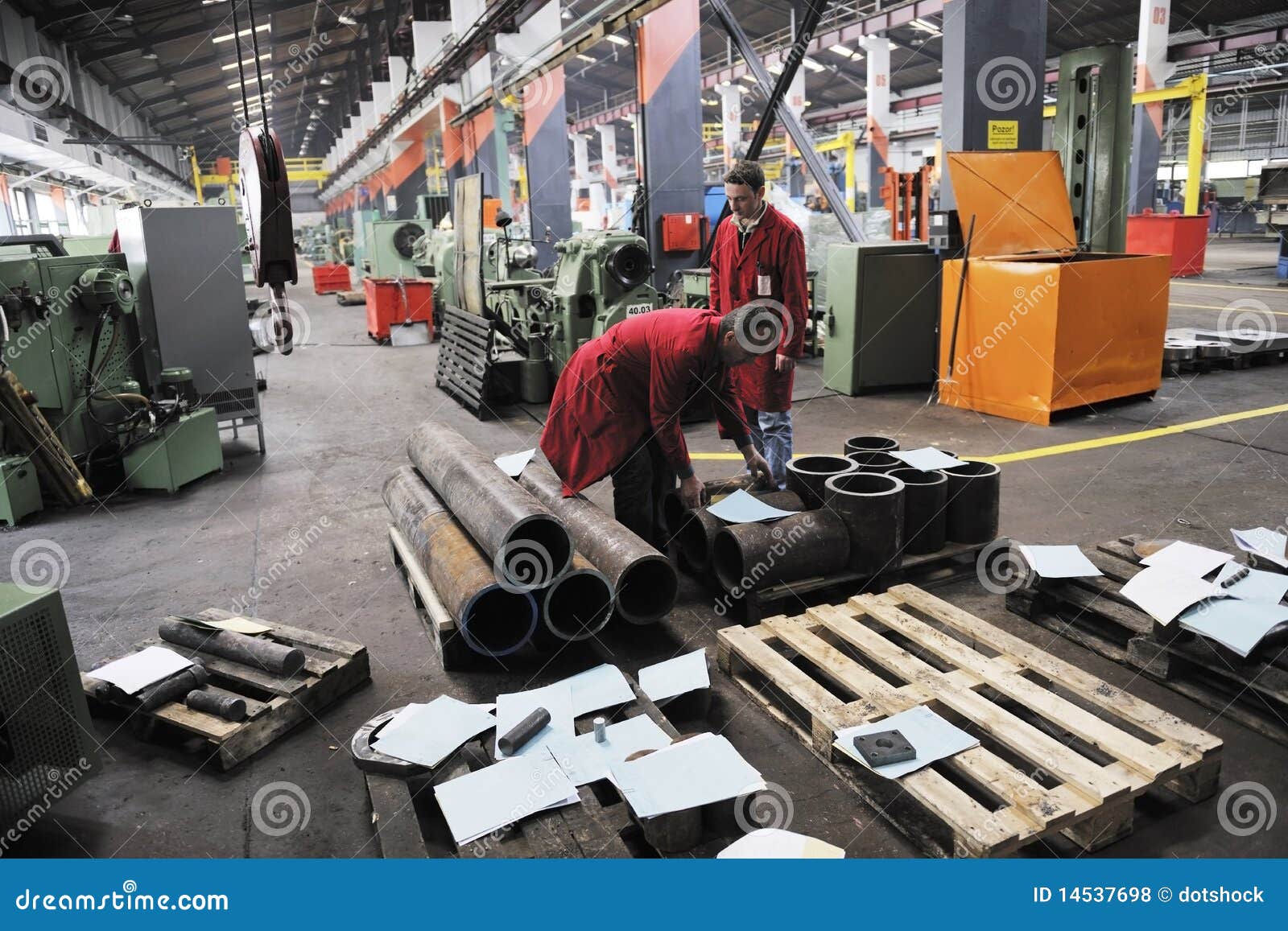 Workers people in factory stock photo. Image of group - 14537698