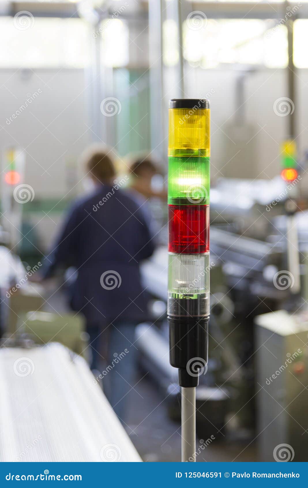 Workers in the Plant for the Production of Polyethylene Stock Image ...