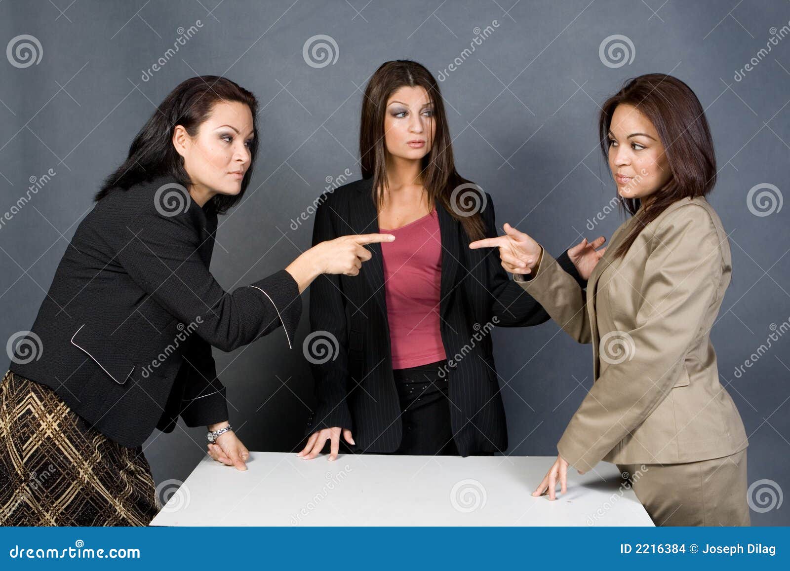 Workers pointing fingers stock photo. Image of anxiety - 2216384