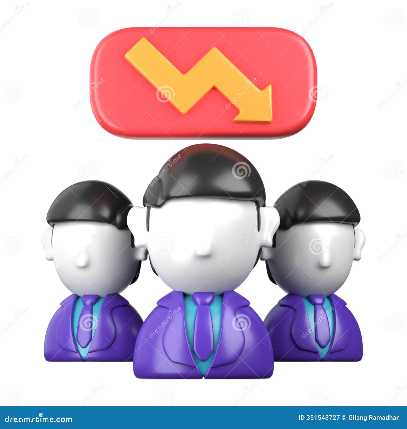 Efficiency Decrease Graphic Icon. Monochrome Style Design From Diagram ...